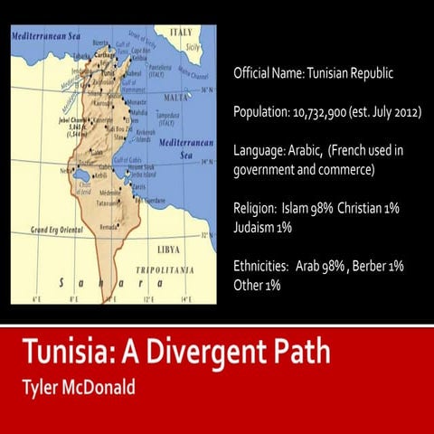 Tunisia: A Divergent Path | PPTX | Islam | Religion & Spirituality