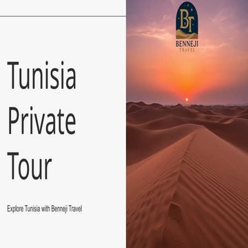 Tunis – The Vibrant Capital of Tunisia | PPTX