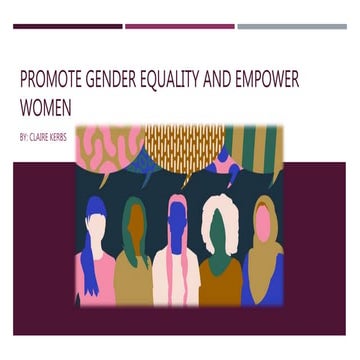 Promote gender equality and empower women | PPTX