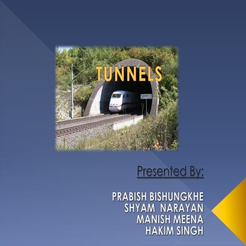 Tunnel constructions | PPTX