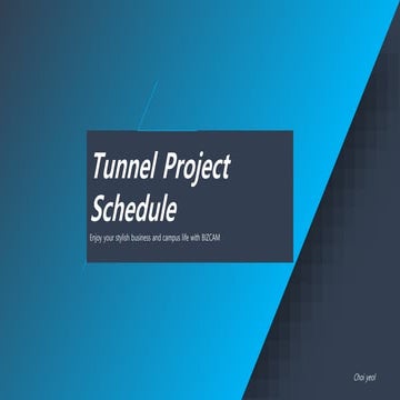 Tunnel project | PPTX