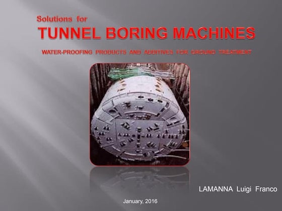 Tunnel Boring Machines (TBM) | PDF