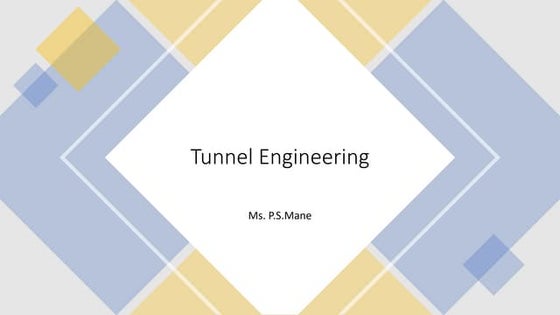 TUNNEL ENGINEERING basics of tunnel types .pdf