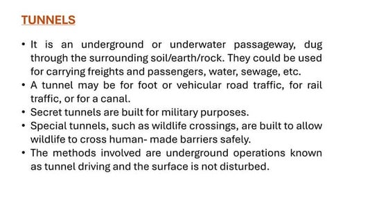 TUNNEL ENGINEERING basics of tunnel types .pdf