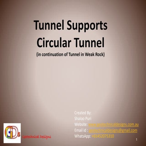 Tunneling in weak rock | PDF | Civil Engineering Industry | Industries
