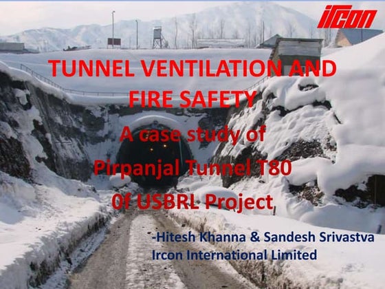 Ventilation in tunnels | PPTX