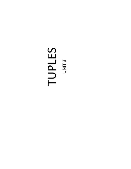 Python Programming And Lab Tuples And Listspdf 9075