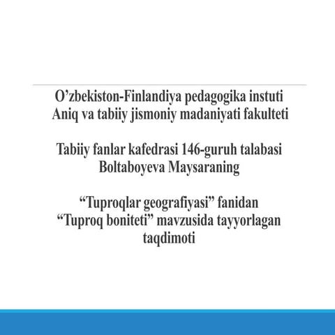 tuproq boniteti.pptx