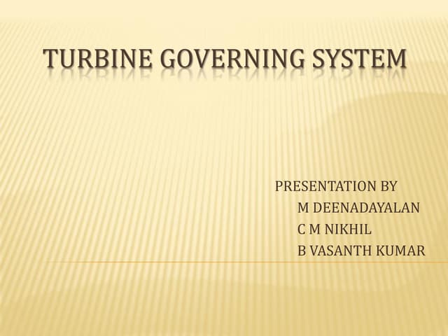 Turbine Governing System | PDF