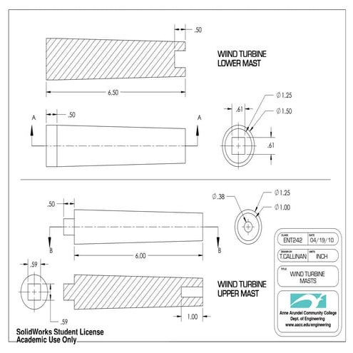 Turbine mast drawings | PPT