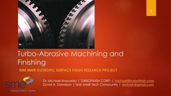 Isotropic mass finishing | PDF