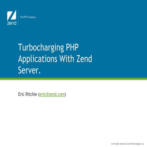 Turbocharging Php Applications With Zend Server Pptx Web