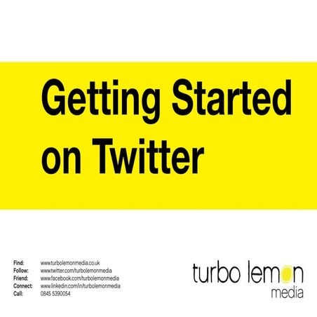 Getting Started in Twitter | PDF | Internet for Beginners | Internet