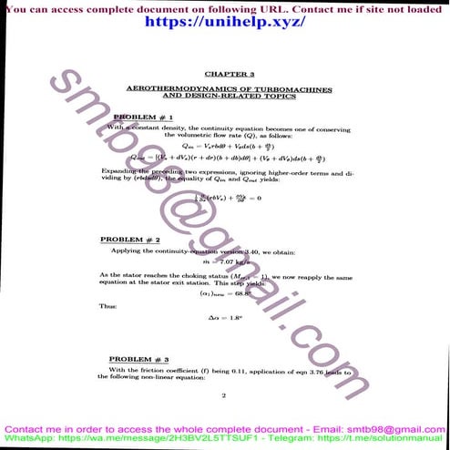Solutions for Problems in Turbomachinery in Air-Breathing Engines by ...