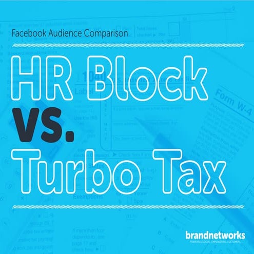 Facebook Audience Comparison: H&R Block vs. TurboTax | PPT