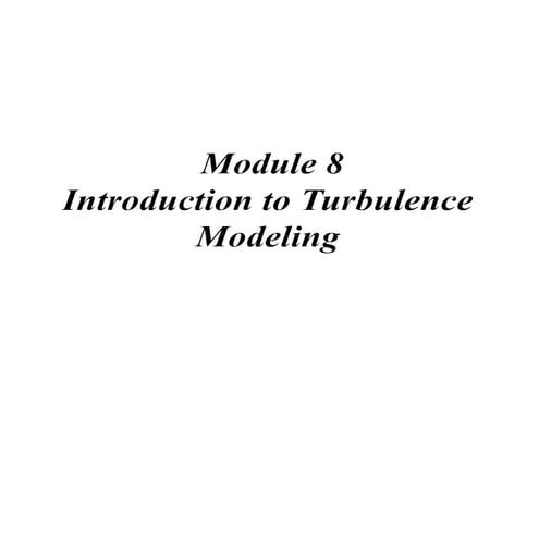 turbulence modelling for fluid flow.pptx