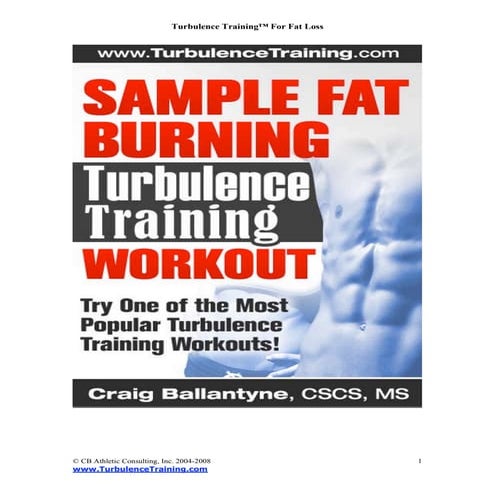 Turbulence training sample fat burning workout | PDF