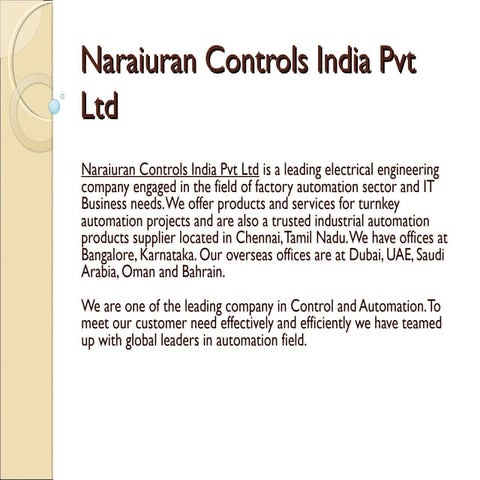 Turck sensors and process automation products | PPT