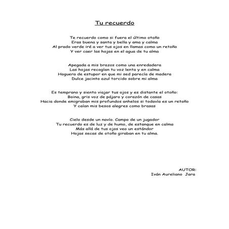 Tu recuerdo | DOC