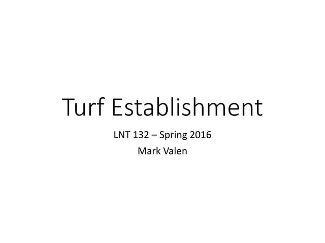 Turfgrass Anatomy | PDF