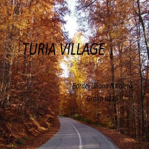 Turia village | PPTX