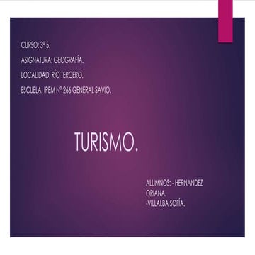 slideshare de turismo | PPTX