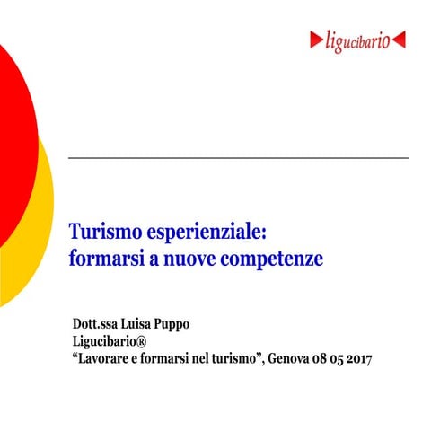 Turismo esperienziale Luisa Puppo | PPT