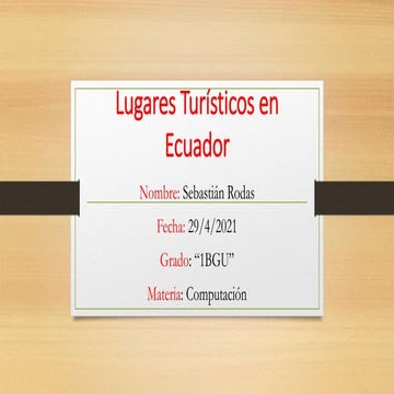 Visita ecuador | DOCX