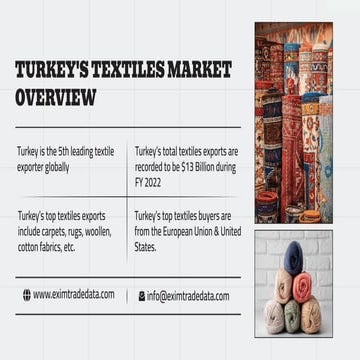 turkey top textiles import export data from european union | PPT