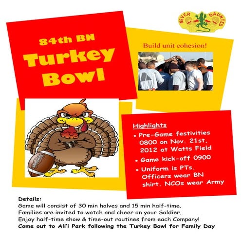Turkey bowl | PDF