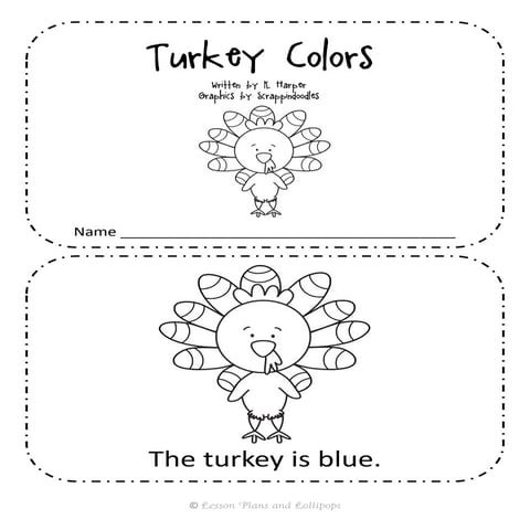Turkey colorsemergentreaderbook | PDF