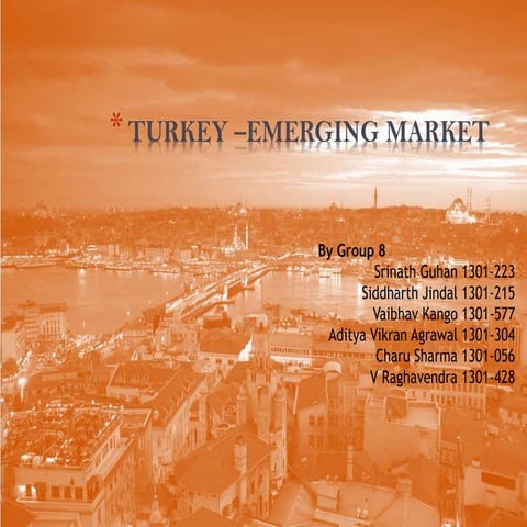Turkey –emerging market | PPTX