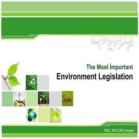 Turkey, environment legislation | PPTX
