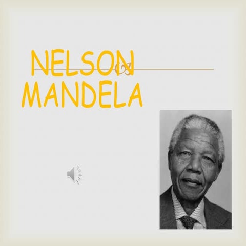 Nelson mandela power point presentation | PPT
