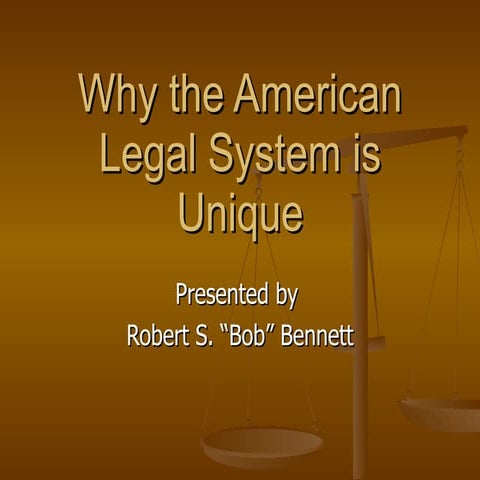 Why The American Legal System Is Unique | PPT