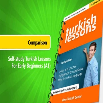 Turkish Lessons 9 (A1) - Comparison | PPTX