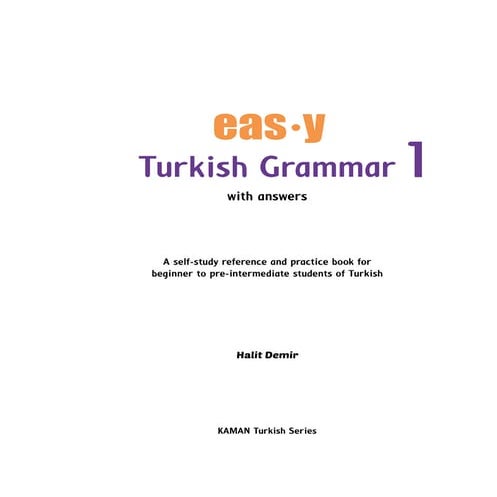 Turkish Present Continuous Tense (-iyor) | PDF