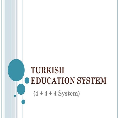 Education System in Turkey | PPTX