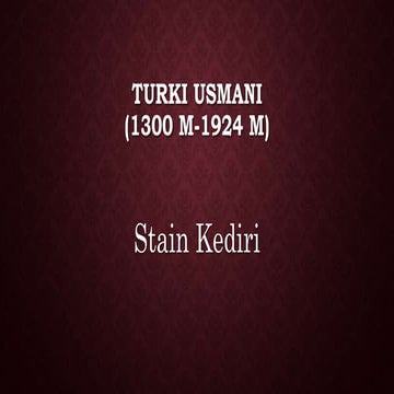 Turki usmani | PPTX