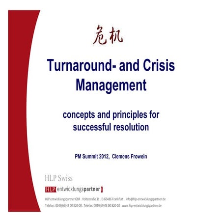 Turnaround Management | PDF