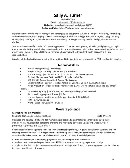 Rory O'Neil Resume 1 | PDF