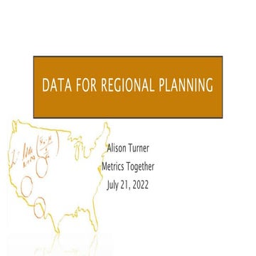 Data For Regional Planning | PPT