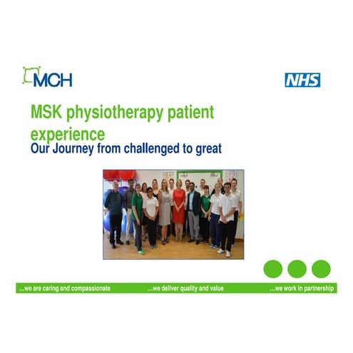 Medway Community Healthcare- MSK from challenged to great- PEN 2015 ...