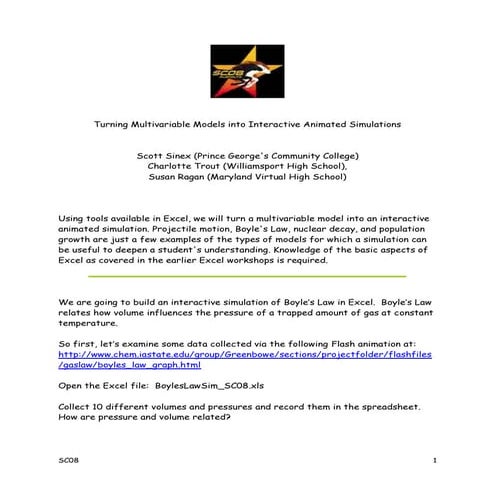 Turning Multivariable Models Into Interactive Animated Simulations | PDF