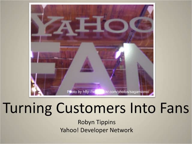 Turning Customers Into Fans | PPT Turning Customers Into Fans | PPT