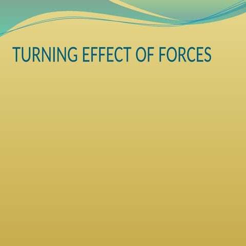 Turning effects of motion Science basic presentation for the chapter ...