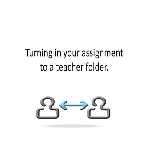 Turning in your assignment to the Resources drive | PPTX