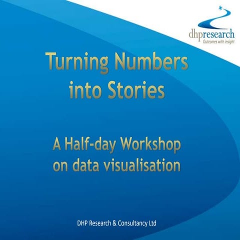 Turning numbers into data. workshop sample slides | PPT