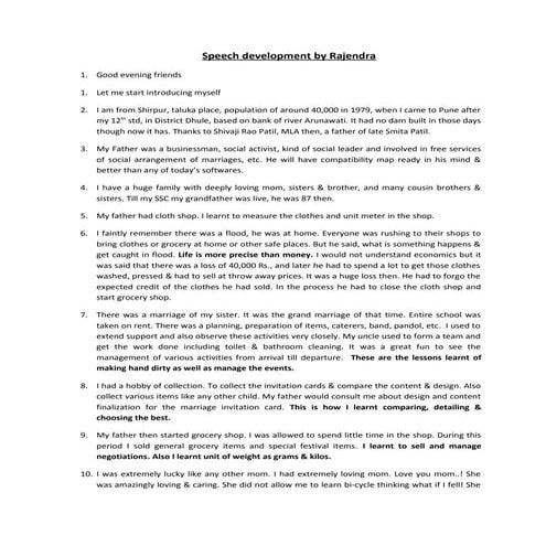 Turning point life-storyof-a-student-part 1 | DOC