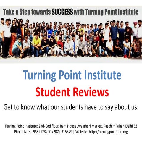 Turning Point Institute Student Reviews | PPT